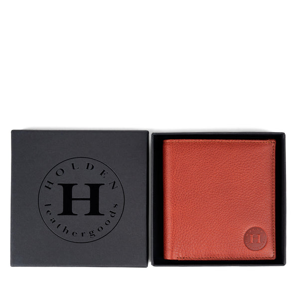 Holden Leather 8 Card Wallet Red - Holden Leathergoods